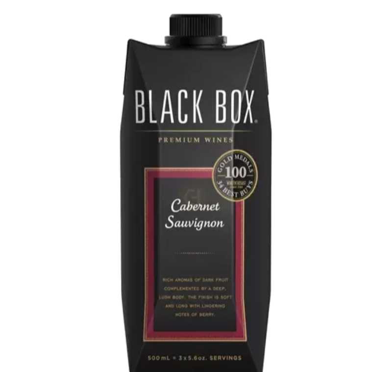 BLACK BOX CAB SAUV 500ML - Waterford Wine and Spirits